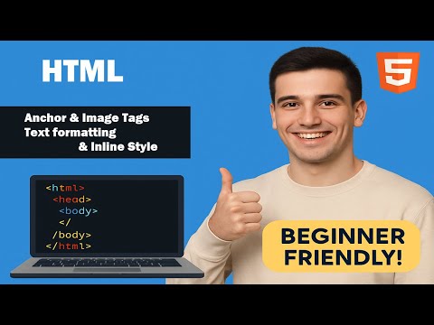 Learn HTML: Anchor, Image, Text Formatting & Inline Style | Beginner HTML Tutorial #learnhtml ...