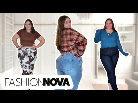 Fashion Nova Plus Size Try On Haul | Size 18/20 Fall Tops & Denim Jeans