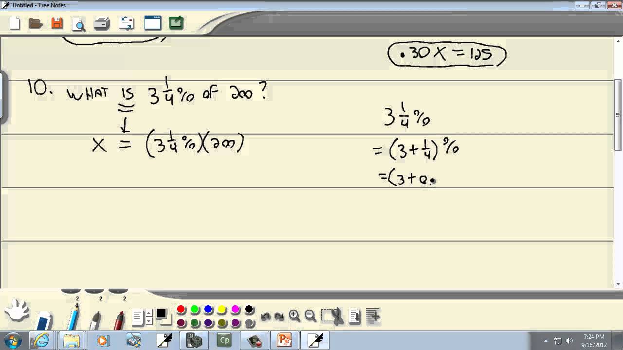 Health Care Mathematics: Percents - YouTube