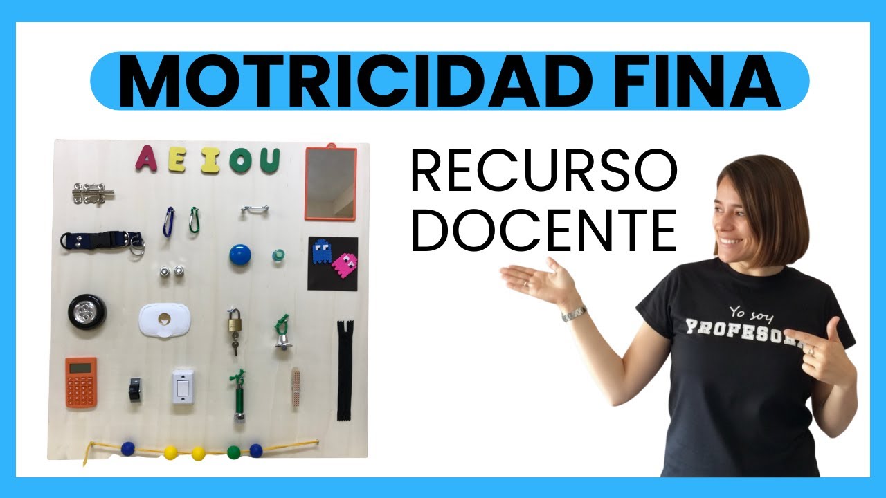 Panel Sensorial Montessori de psicomotricidad fina. - YouTube