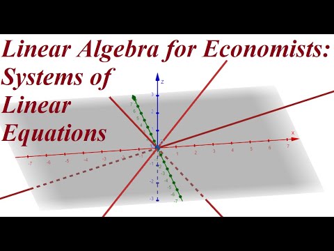 Linear Algebra for Economists - Systems of Linear Equations - YouTube