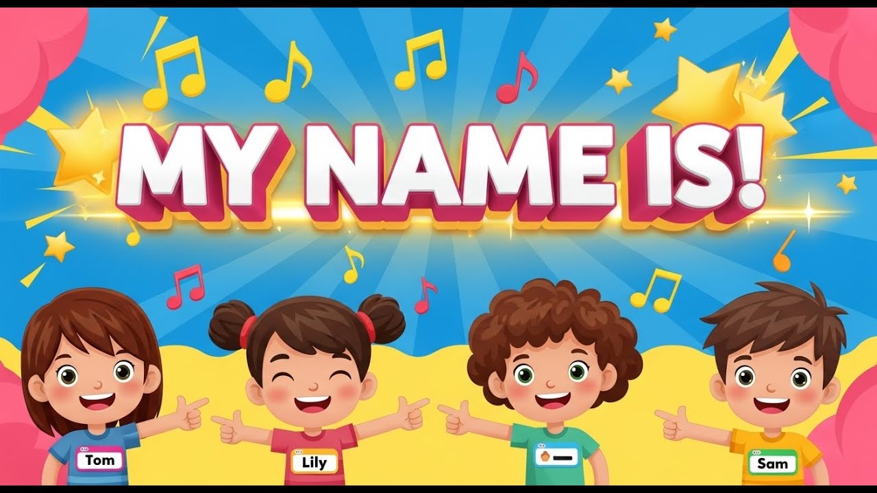 My Name Is ? | Fun Learning Song for Kids | KIDZHUB - YouTube