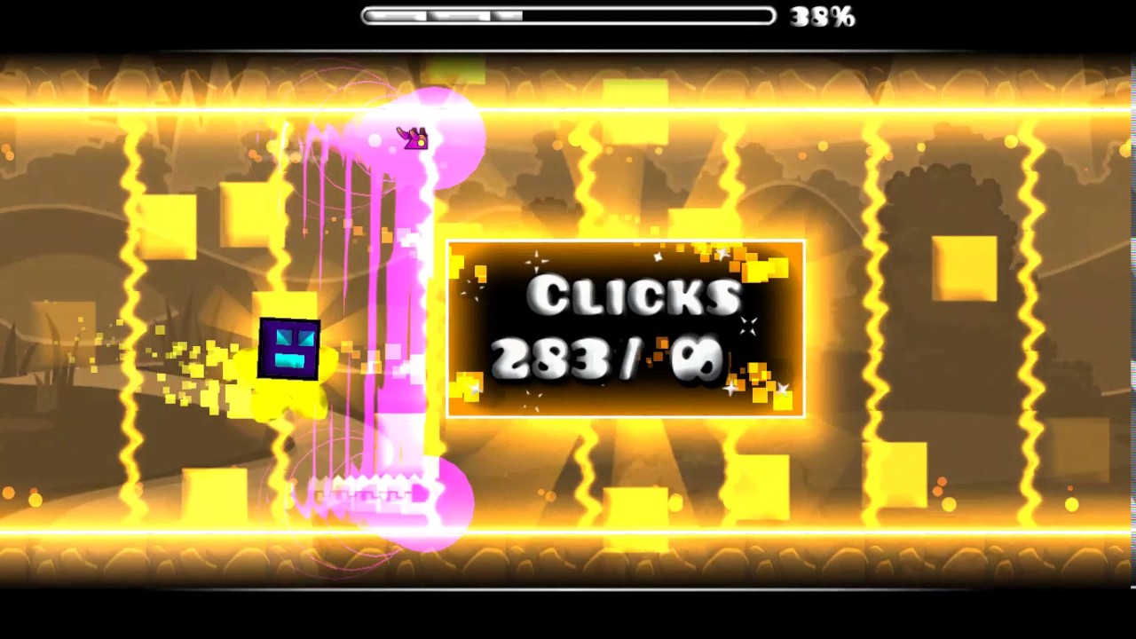 WORLD RECORD! Faster Clicking Chal :v +750 clicks | Geometry Dash 2.1 ...