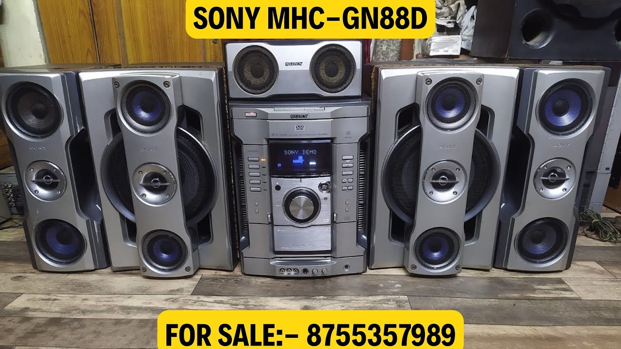Sony MHC-GN88D Orginal powerful Bass hifi System for sale. - YouTube