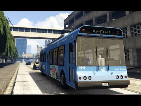 GTA V Mods | Showcases | Los Angeles Metro Pack 4.5 - Big Blue Bus ...