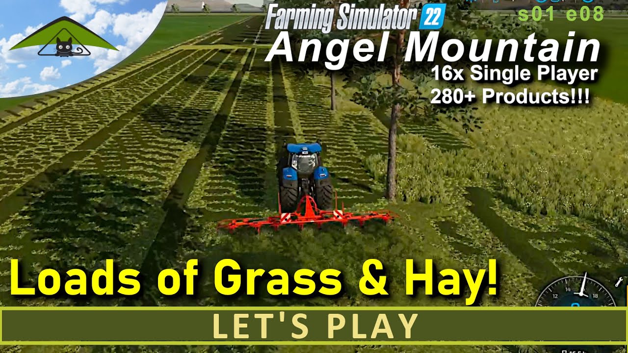 Grass & Hay! 🚜 Let's Play FS22 Angel Mountain Map s01 e08 - YouTube