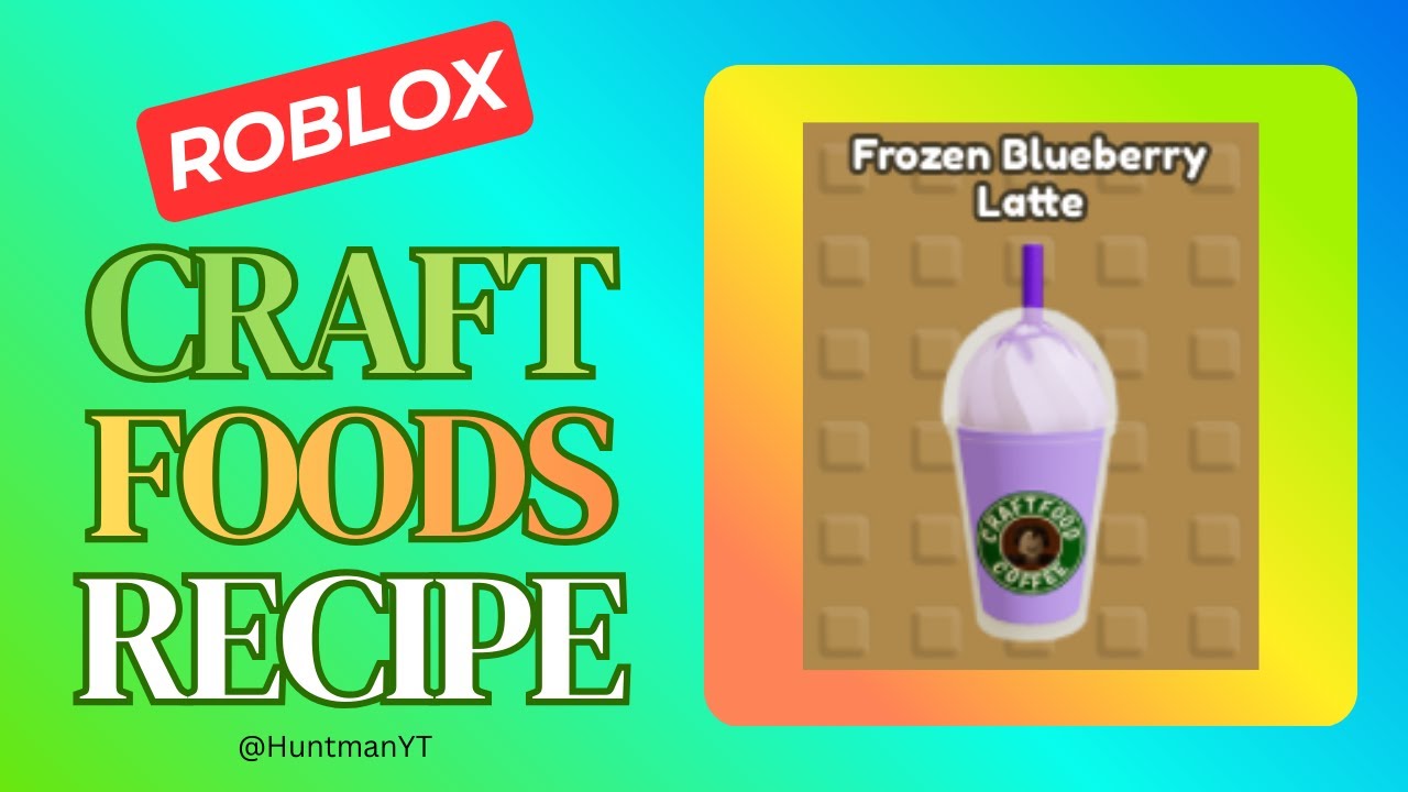 NEW Frozen Blueberry Latte with Beans Is HERE 🫐🫘 | Roblox Craft Food ...