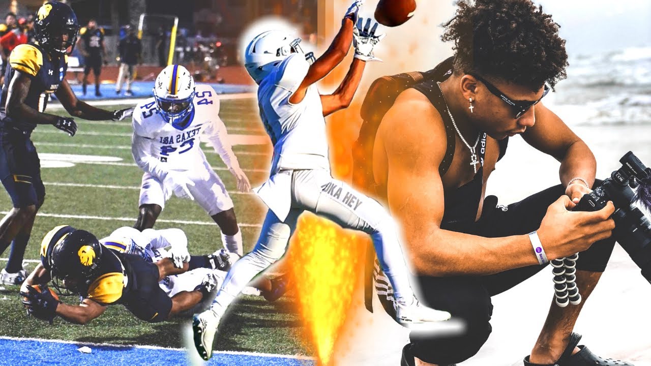 YOUTUBER COLLEGE FOOTBALL PLAYER HAS INSANE SKILLS! | Eric Hebert ...