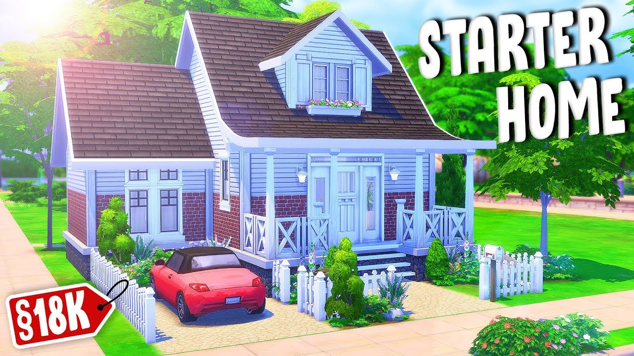 18K STARTER HOME // THE SIMS 4 SPEED BUILD - YouTube