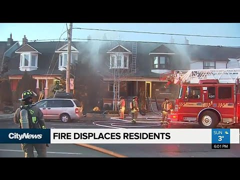Dupont St. fire injures 9, including two firefighters - YouTube