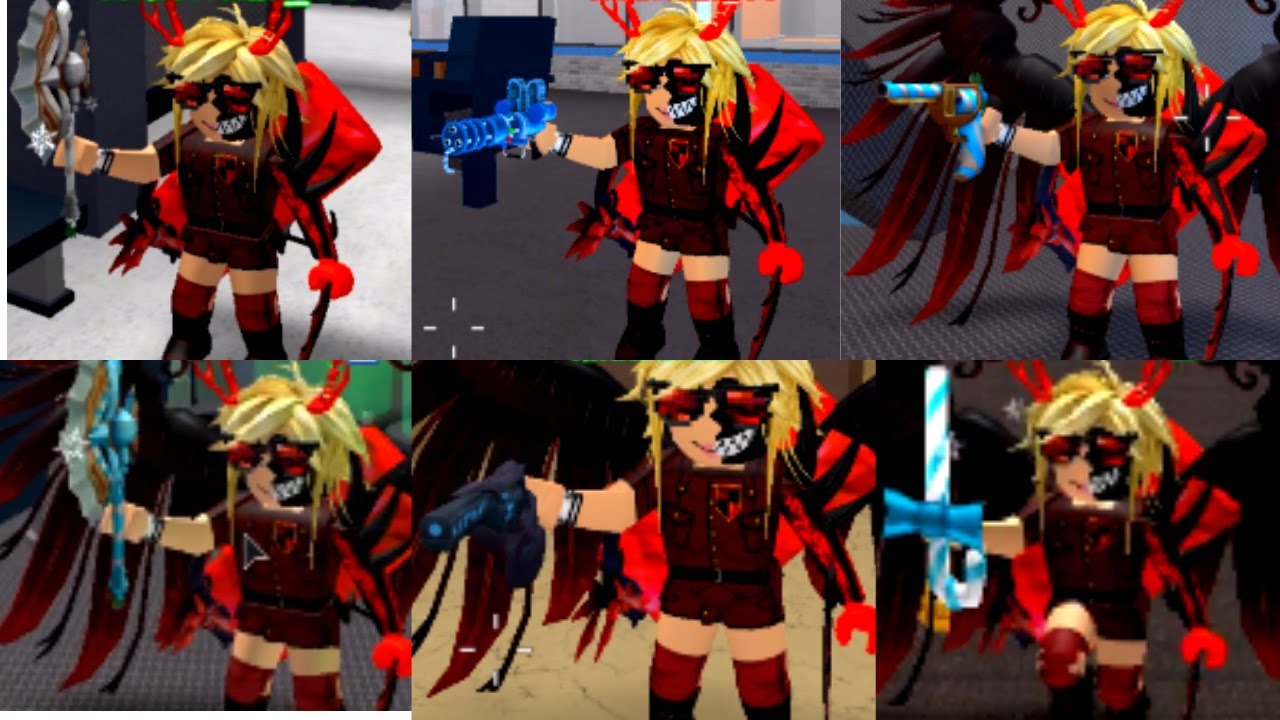 BORROWING TROPHY LEADER BOARD WEAPONS ON MM2 AND GIVEAWAY - YouTube