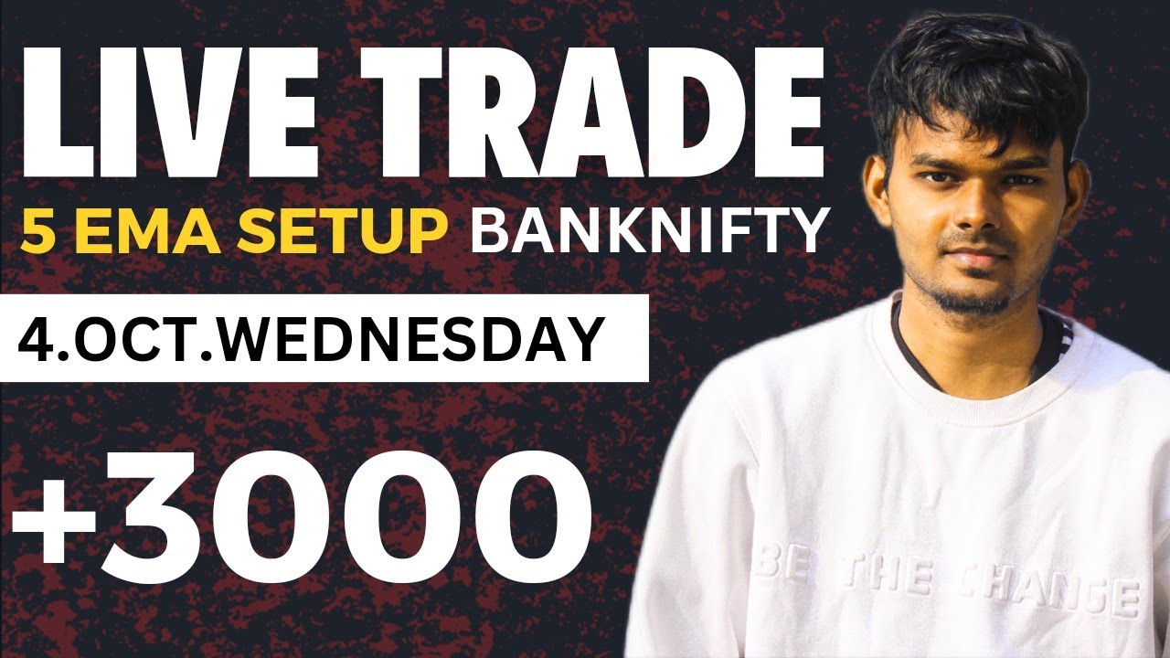 LIVE TRADING BANKNIFTY , PROFIT OF 3000, || 5 EMA SETUP - YouTube