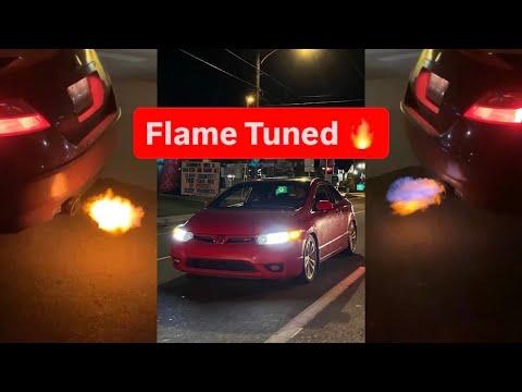 Don't F*** with the FLAME TUNED Civic Si! *Dan Marcus gets a BURBLY ...