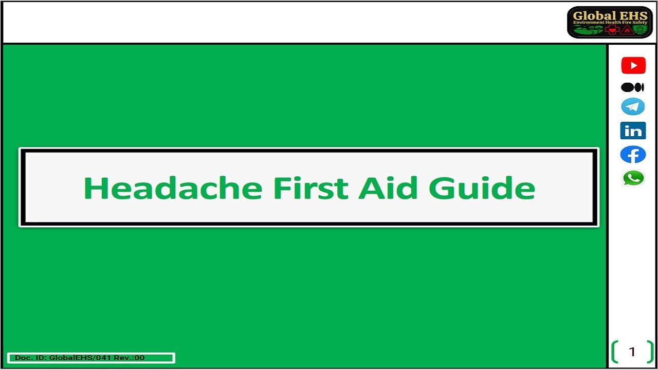 Headache First Aid Guide - YouTube
