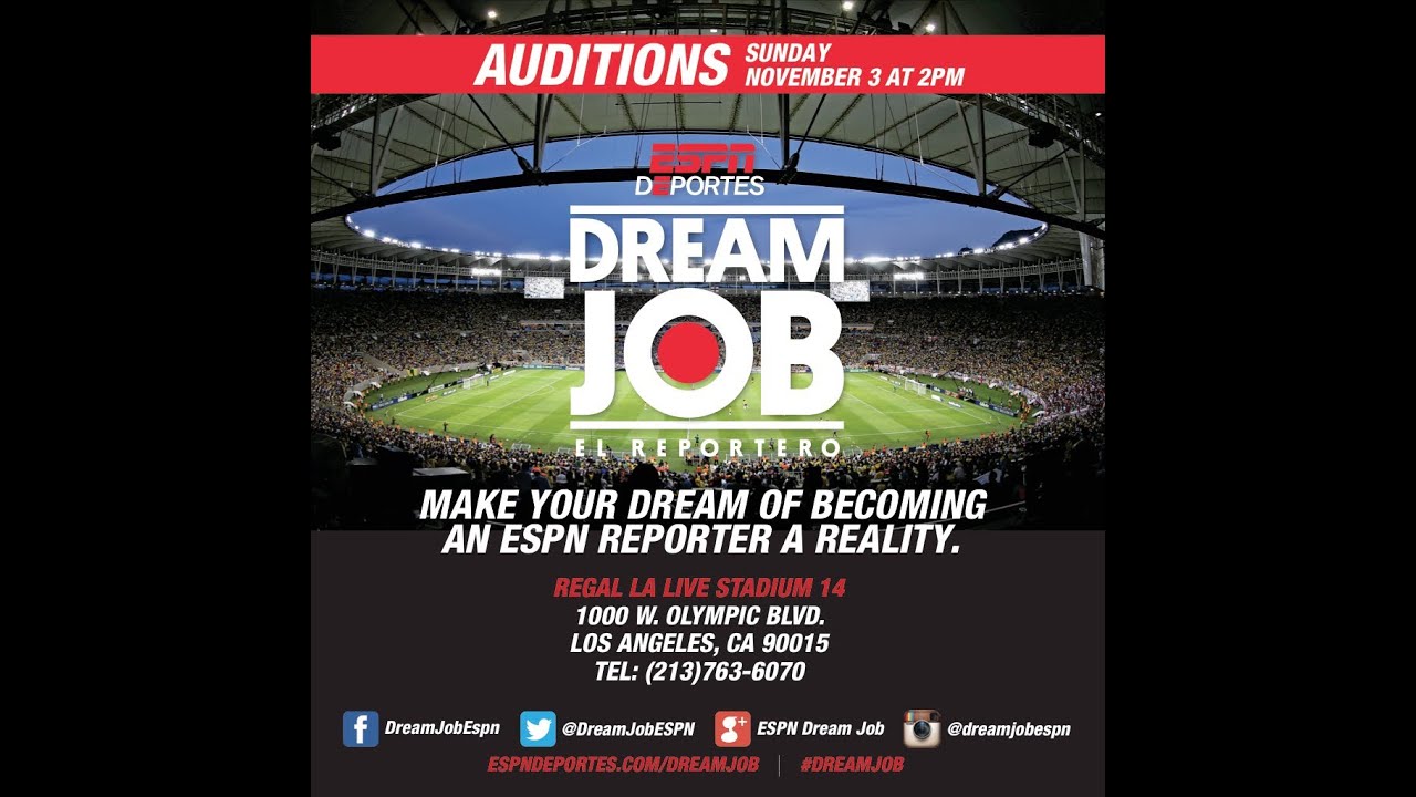 ESPN Deportes Dream Job: El Reportero - Application Tips by Nikki ...