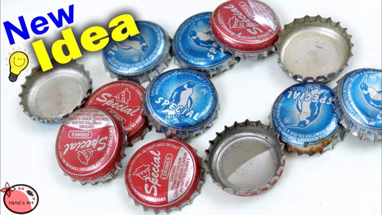 Bottle Caps Craft Idea || DIY Best Out of Waste Idea || Home Decor ...