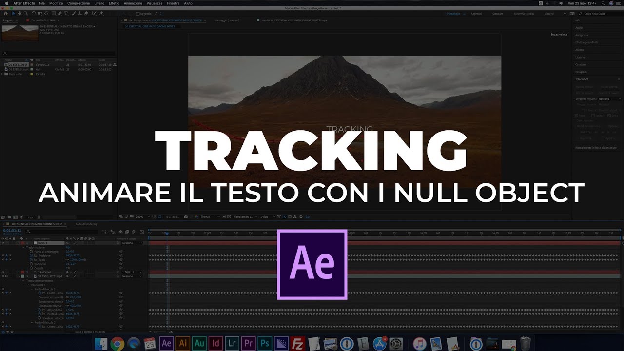 Tracciare Un Oggetto In Movimento Con After Effects Tracking Oggetti Tracciare Un Oggetto In Movimento Con After Effects Tracking Oggetti