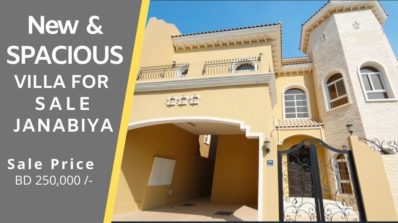 Brand New Spacious Quality Villa For sale In Janabiya , Bahrain - YouTube