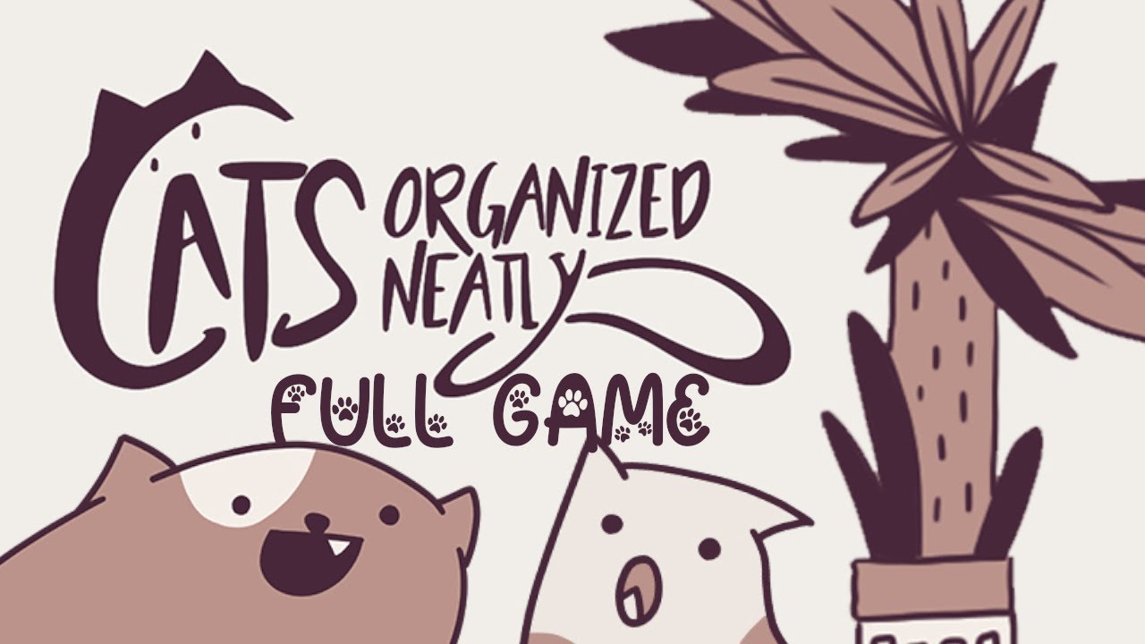 Cats Organized Neatly | FULL GAME Walkthrough (No Commentary) - YouTube