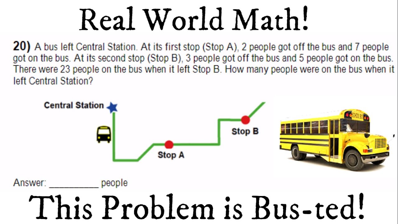Solving 2017 Noetic #20 for 3rd grade! This Problem is Bus-ted! - YouTube