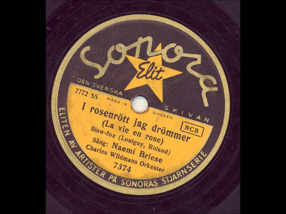 Naemi Briese Widmans orkester - I rosenrött jag drömmer - YouTube