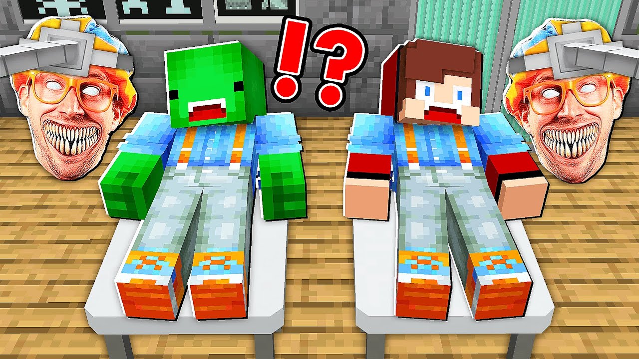 How Mikey and JJ Swap Faces Scary Blippy in Minecraft - Maizen - YouTube