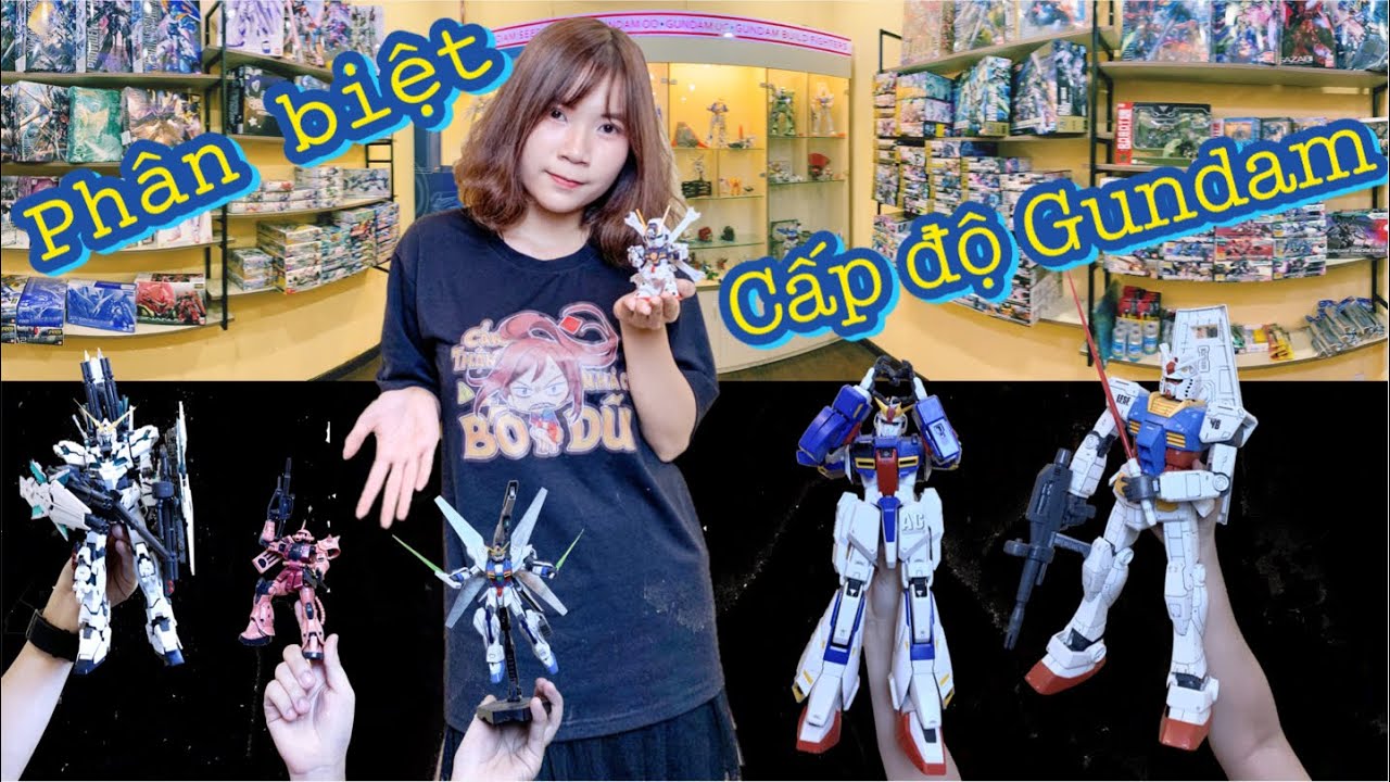 Cách phân biệt các cấp độ mô hình Gundam SD, HG, RG, MG, PG, Mega Size... - YouTube