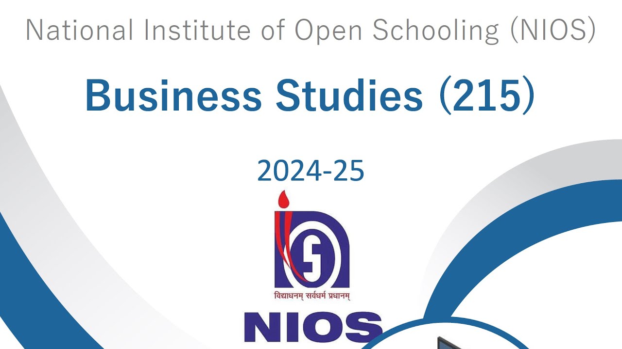 NIOS Business Studies (215) Solved Assignments English Medium [TMA] 2024-25 for Class 10 - YouTube