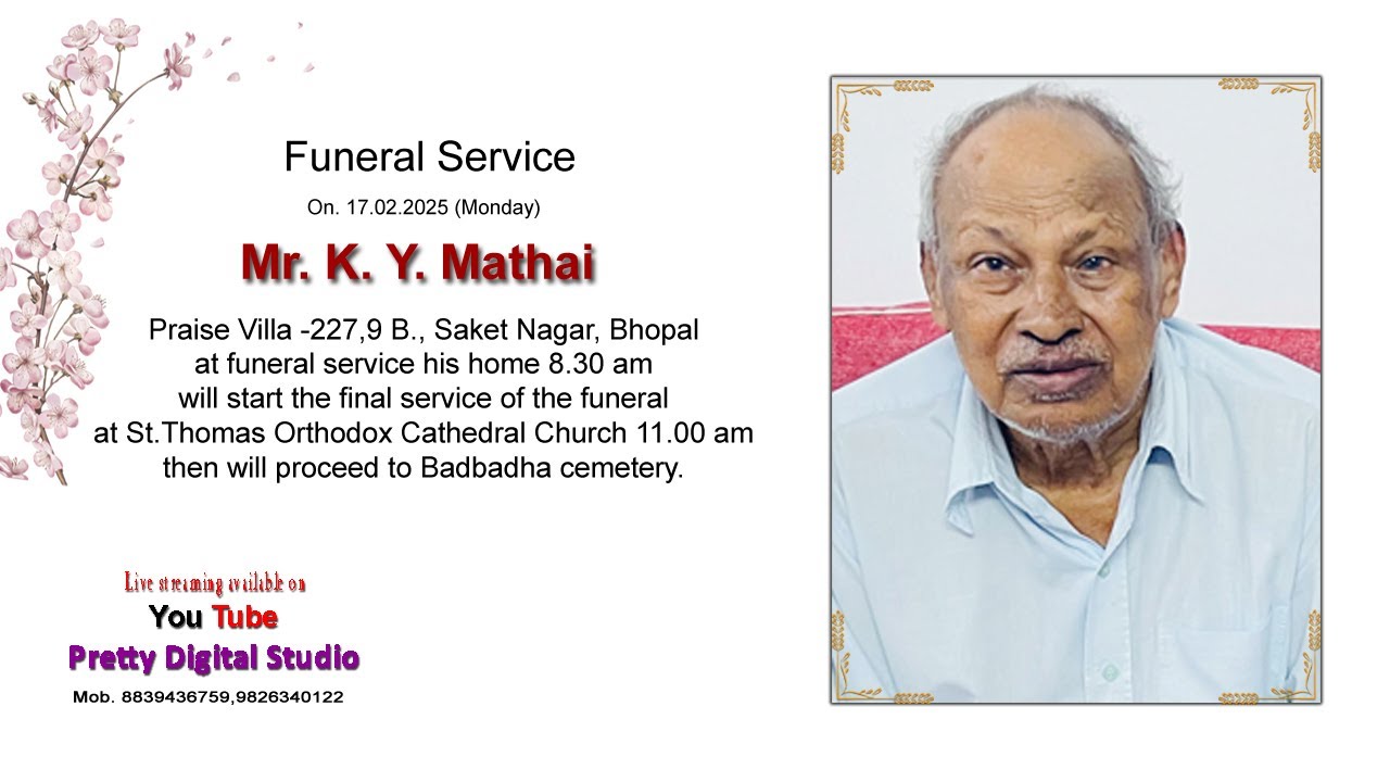 Mr.K Y. Mathai - YouTube