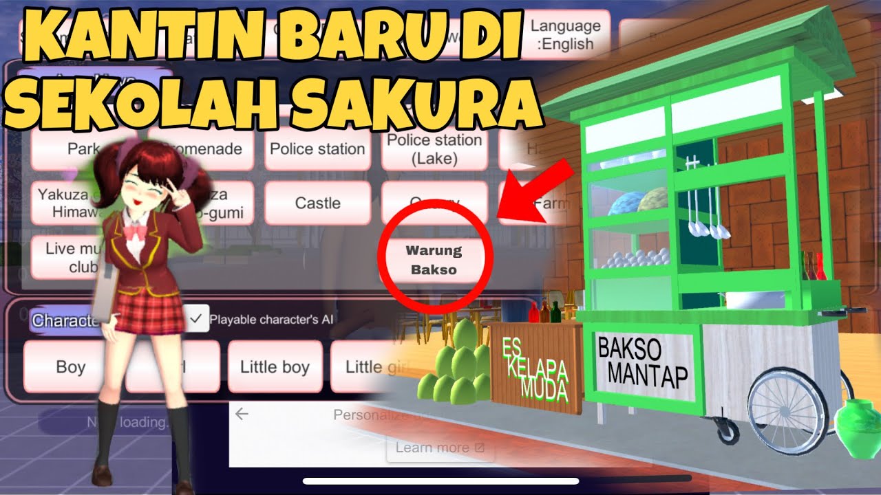 KANTIN BARU DI SEKOLAH SAKURA !! - SAKURA SCHOOL SIMULATOR - YouTube