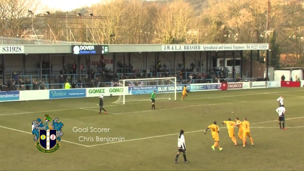 Chris Benjamin Goal - Sutton v Dover - 30th March 2013 - YouTube