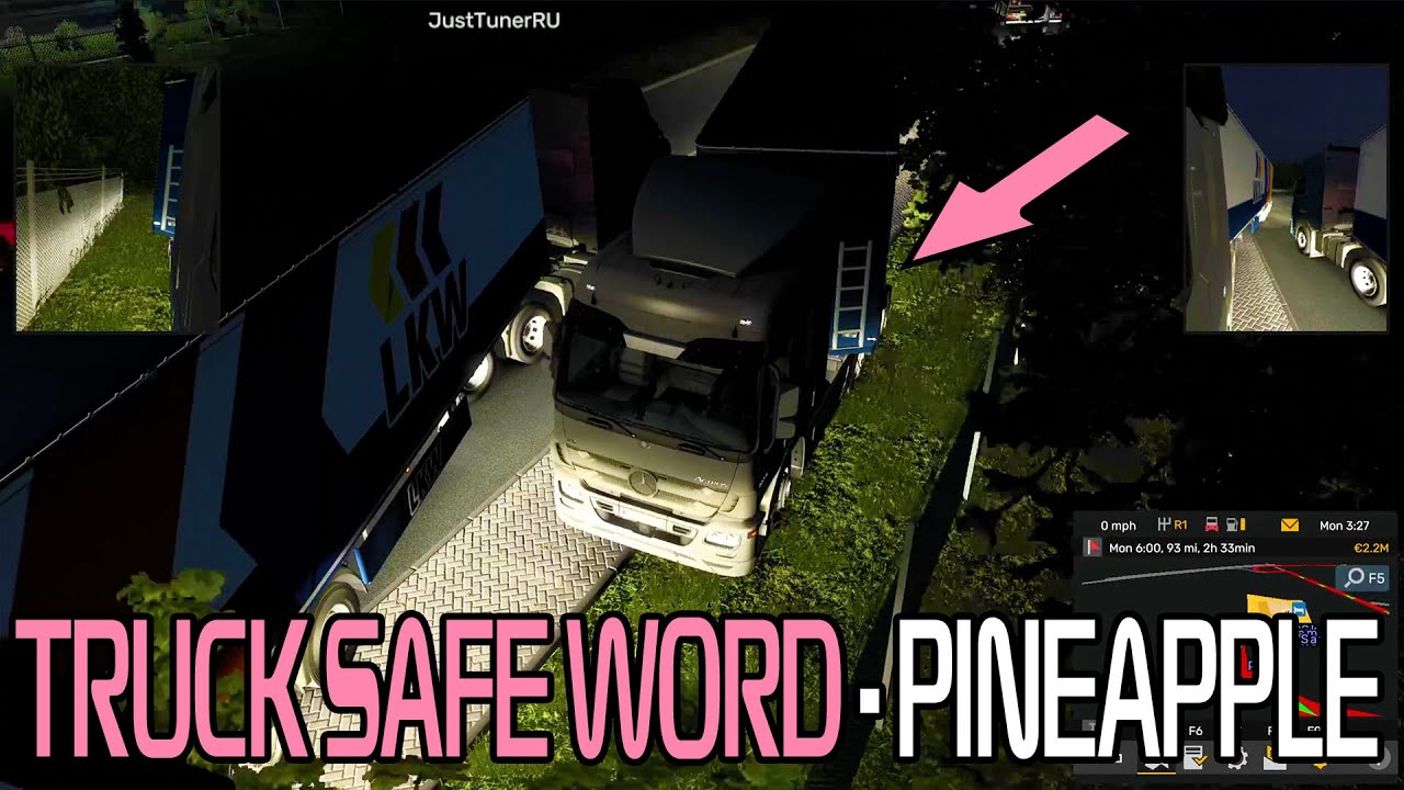 Truck safe word: pineapple - Euro Truck Sim - Crash Compilation - YouTube