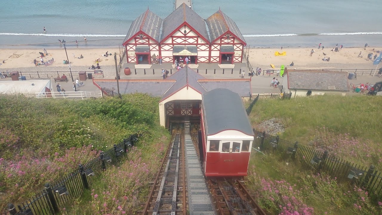 Saltburn Cliff Tramway at Saltburn-by-the-Sea June 2022 - YouTube