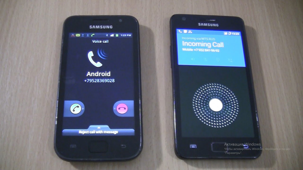Double Incoming call at the Same Time Samsung Galaxy S2 android 7+S1 ...
