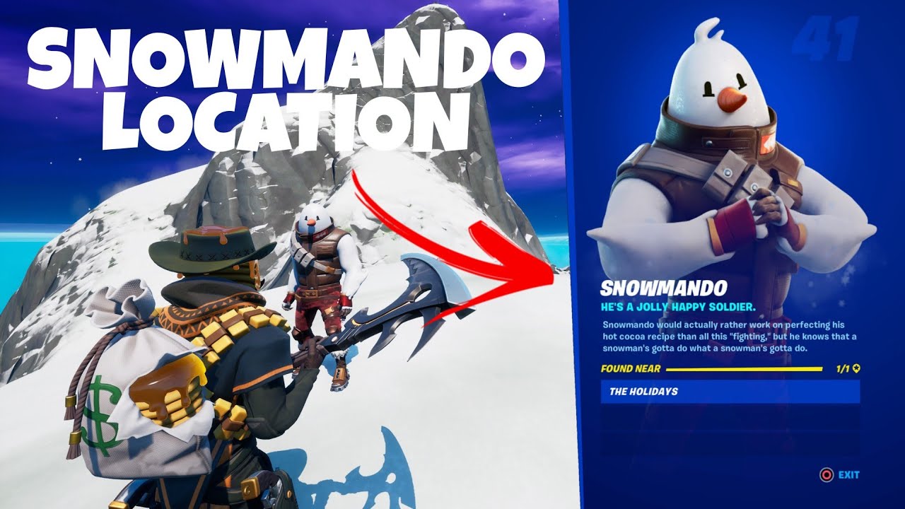 Snowmando Character Location (Fortnite Character Location) - YouTube