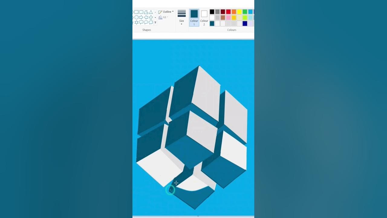 How To Draw 3D Objects In Microsoft Painting youtubeshorts viralvideo how-to-draw-3d-objects-in-microsoft-painting-youtubeshorts-viralvideo