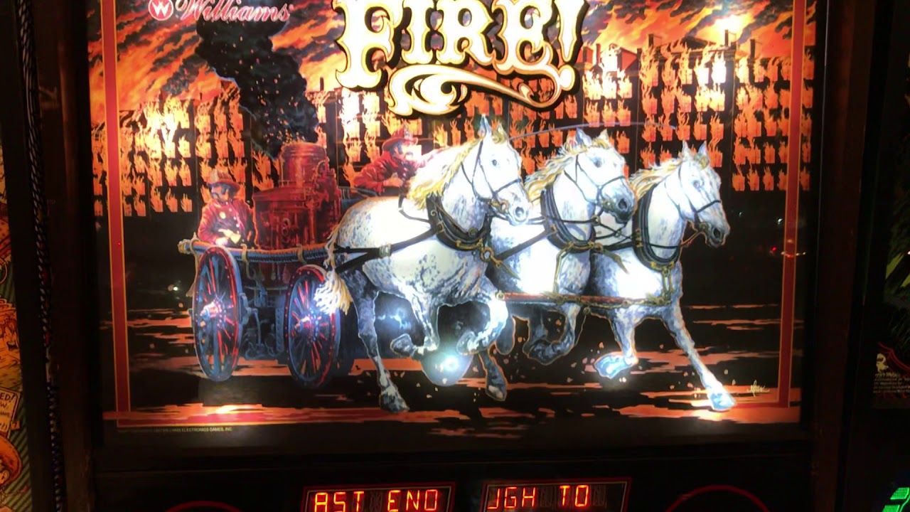 Fire Pinball Machine Backglass - Translite and Playfield Quick Look ...