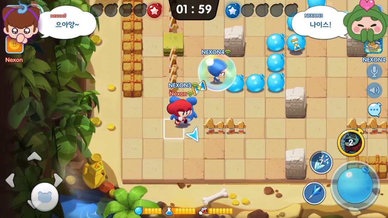 [게임포커스] 넥슨 '크레이지 아케이드 BnB M' 플레이 영상1 - YouTube