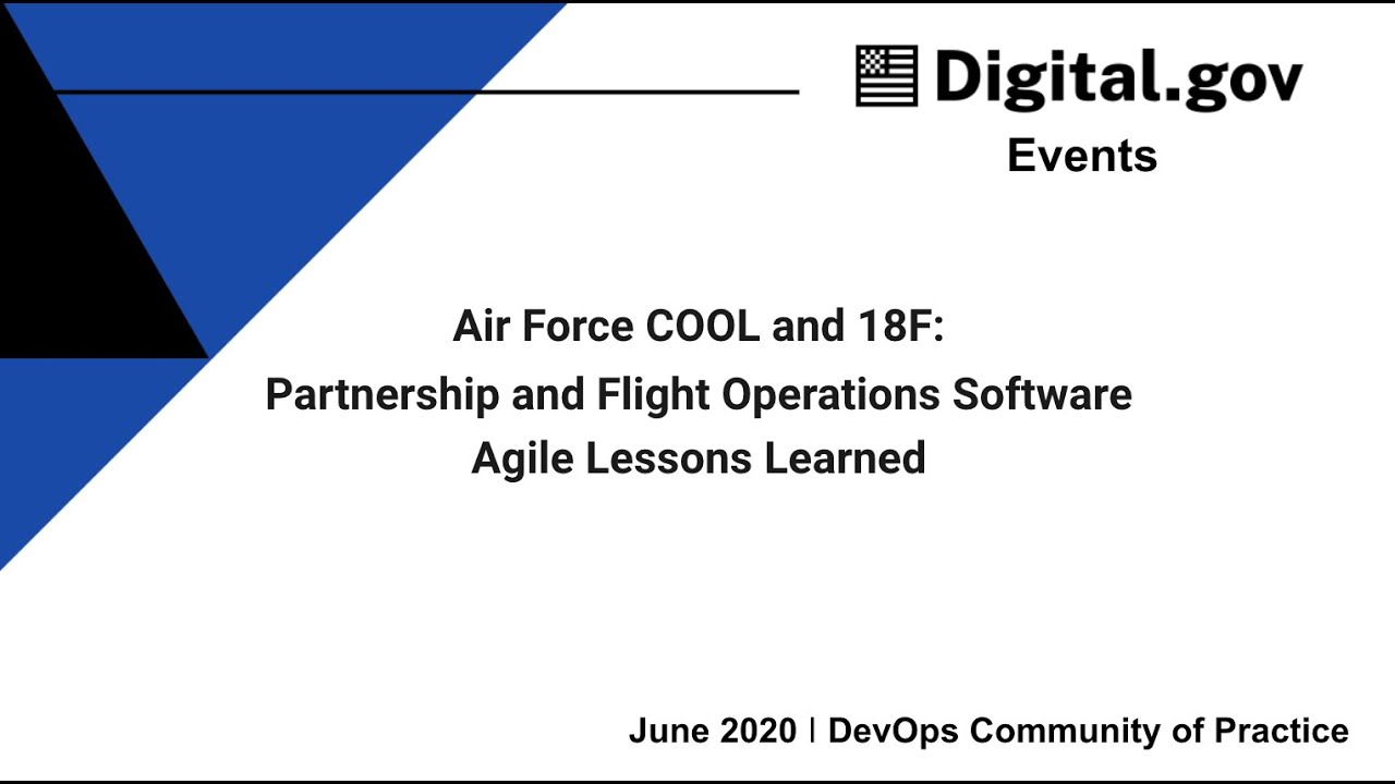 Air Force COOL and 18F: Partnership and Flight Operations Software ...