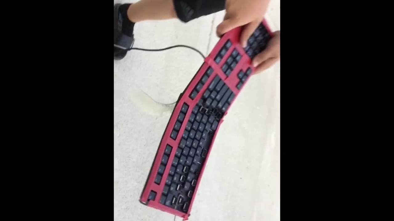 SMASHING MY KEYBOARD - YouTube