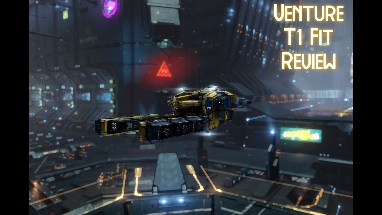 Eve Online - Venture T1 Fit Review - YouTube
