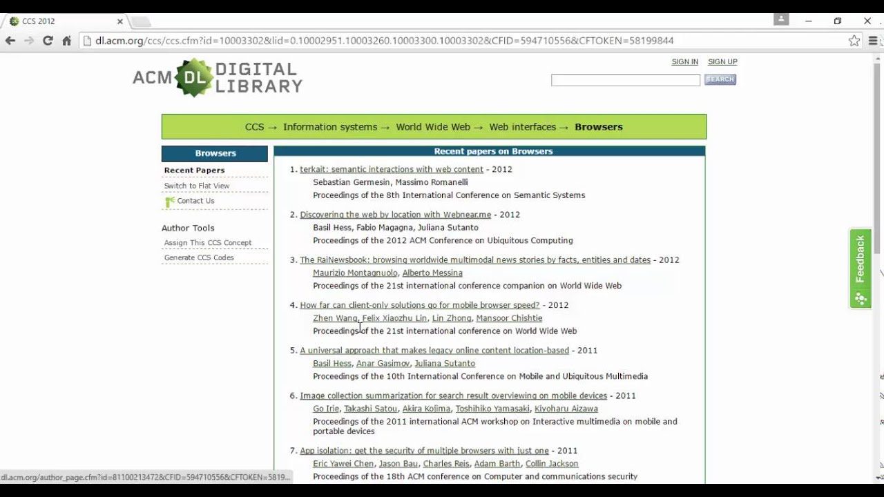 ACM classification system - YouTube