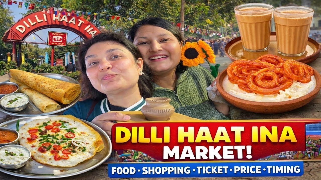 Dilli Haat INA Market| Exploring🔥😋|Food Shopping🛍️ | Ticket Price ...