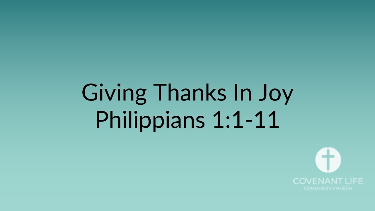 Giving Thanks In Joy - YouTube
