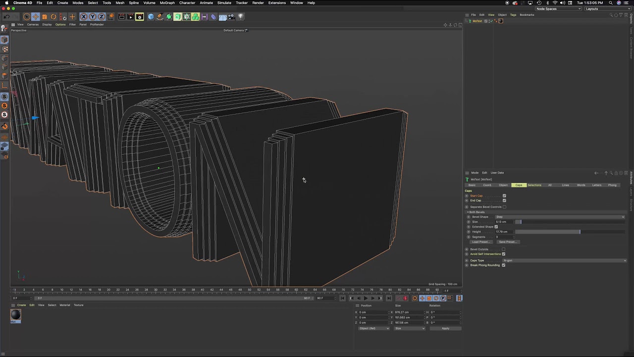 3D Text in Cinema 4D - YouTube