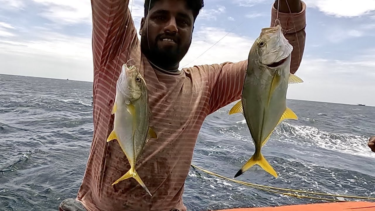 Catching Giant Trevally, Blacktip Trevally & Queen Fish in the Sea ...