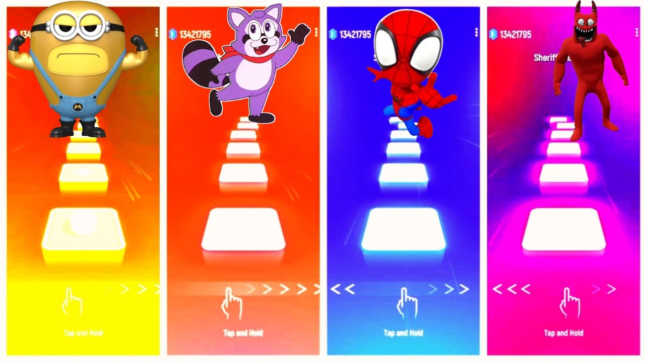 Mega minions coffin 🆚 Rambley 🆚 Spidey 🆚 Evil Thomas 🎶 Who is Best ...