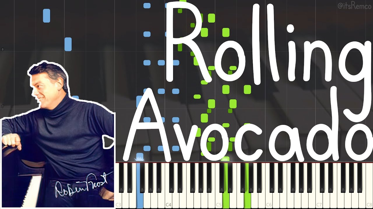 Robin Frost - Rolling Avocado 1986 (Ragtime Piano Synthesia) - YouTube
