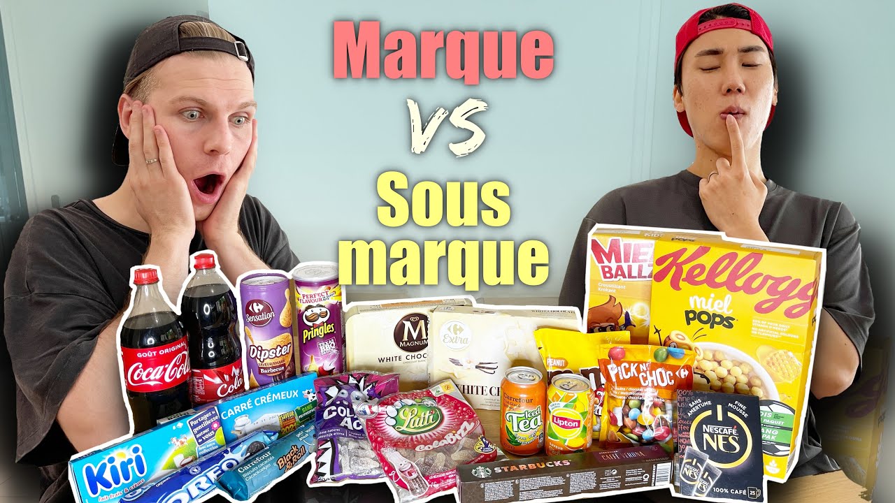 [🇰🇷&🇫🇷] MARQUE VS SOUS-MARQUE CHALLENGE - YouTube