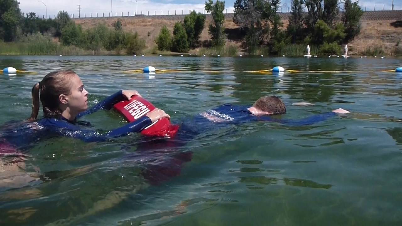 Lifeguarding Drill: Flatwater Rescue Tutorial: rescue tube, facedown ...